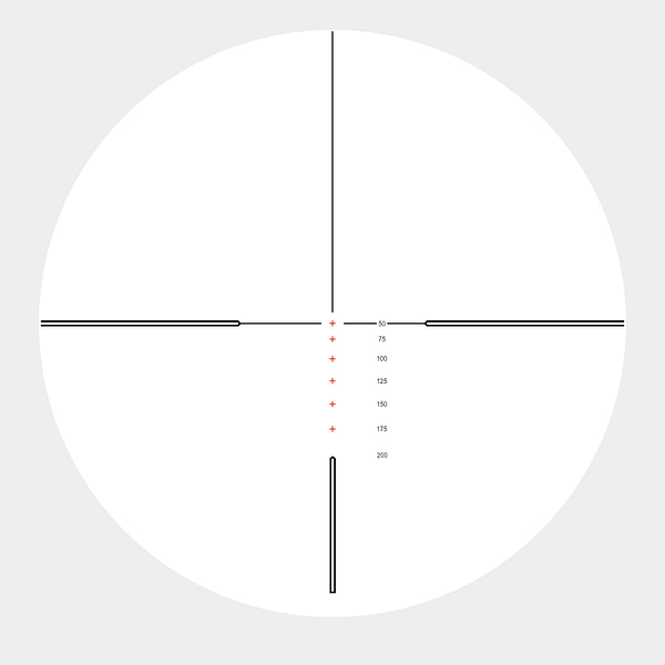 Hawke Vantage 4-12x50 IR rifle scope with .22lr subsonic reticle