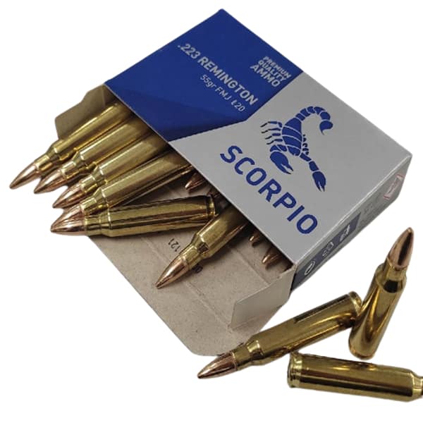 STV Scorpio Ammunition .223/5.56 55gr FMJ (Box of 20) (Local pick-up ...